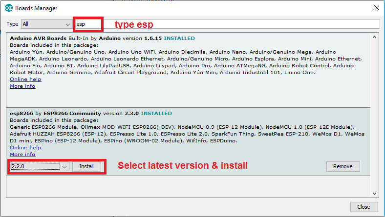 Getting Started With Nodemcu Using Arduino Ide Nodemcu 5309